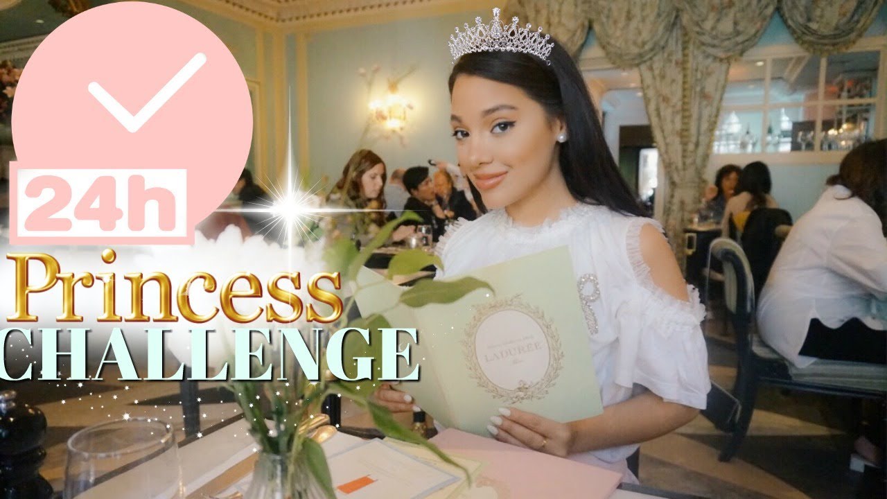 24 hour overnight challenge as a princess - YouTube