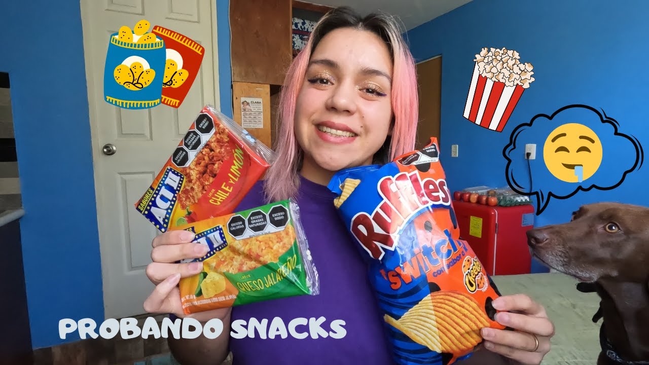 Probando Snack Mexicanos (papitas y palomitas) - YouTube