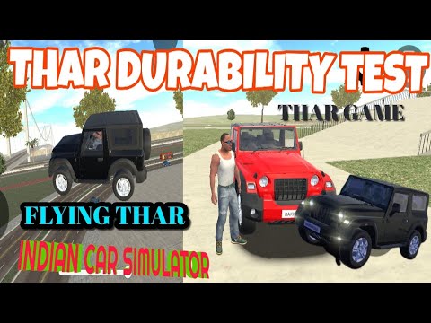 thar durability test|flying thar|stunt by thar|indian car simulator ...