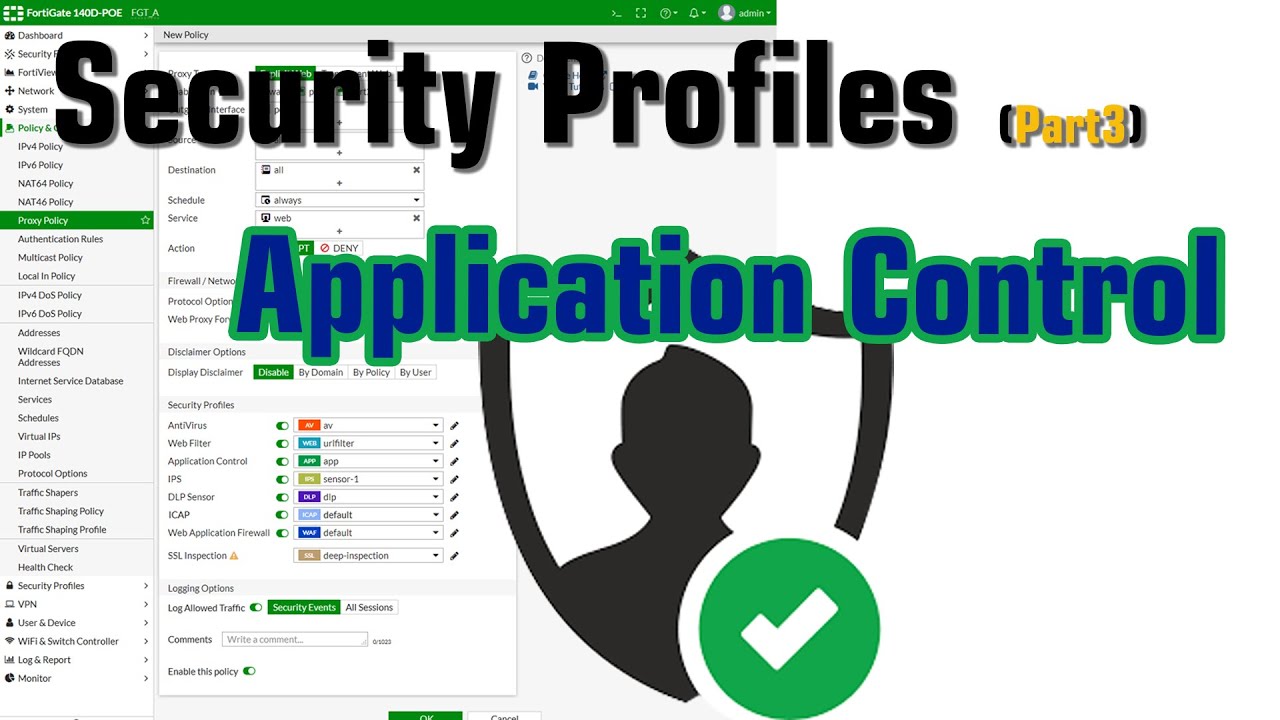 Demo Security Profile on Application Control - YouTube