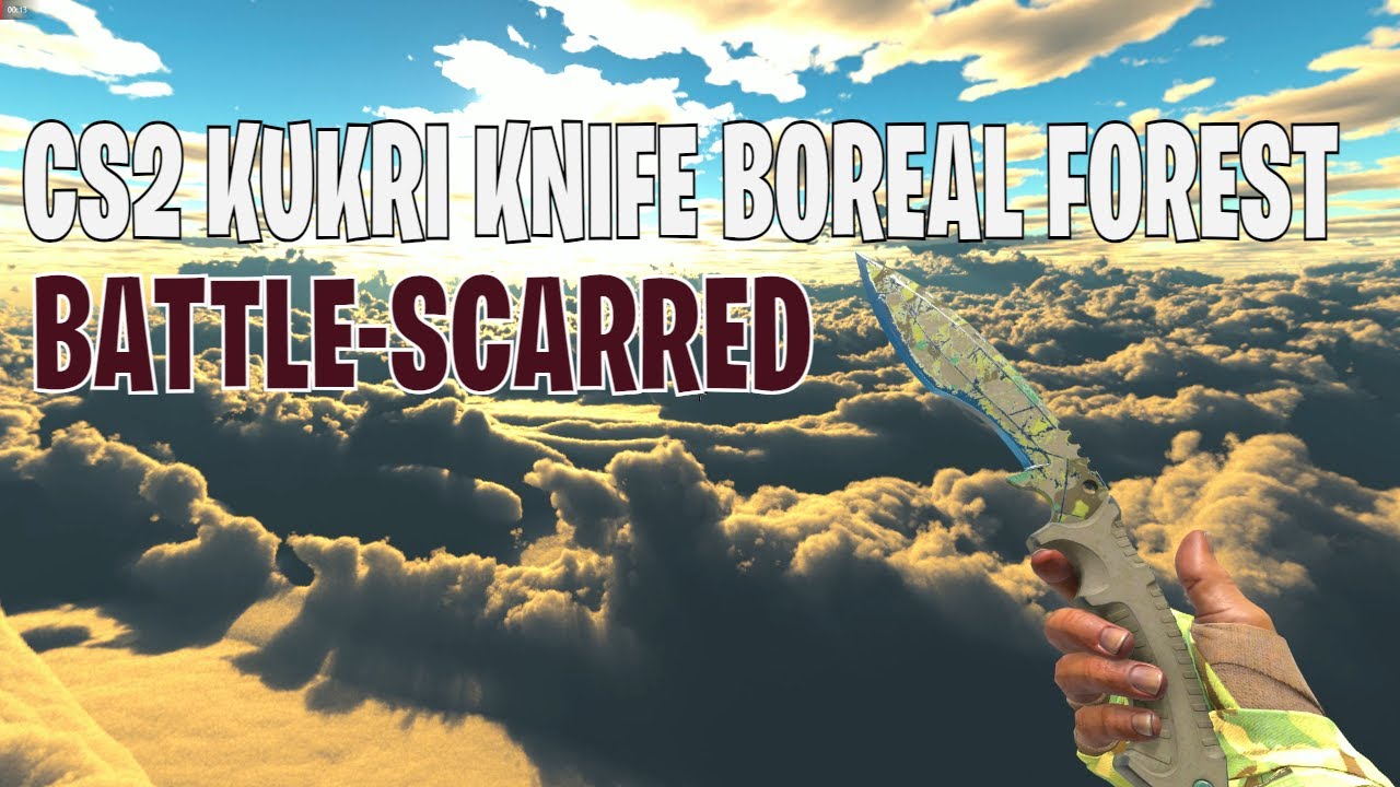 Kukri Knife Boreal Forest (Battle-Scarred) | CS2 Skin Showcase #601 - YouTube