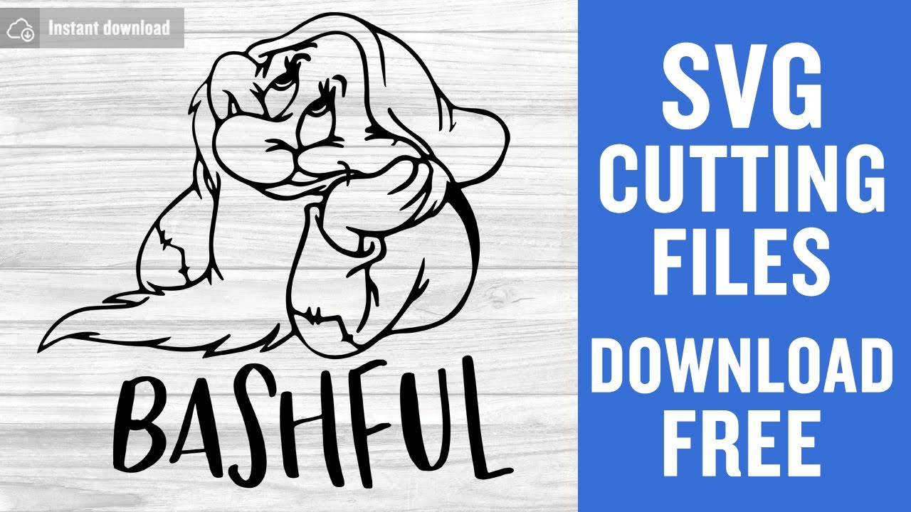 Bashful Svg Free Cut File for Cricut - YouTube