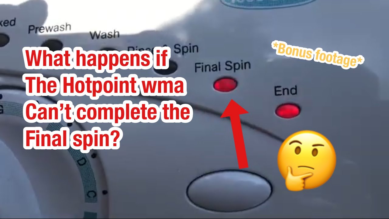 Hotpoint wma30 washing machine || Bonus footage. What does it do if it ...