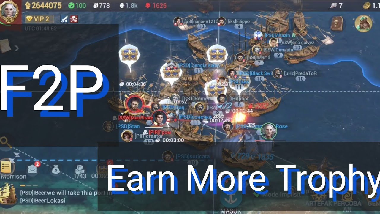 Sea Of Conquest F2P Trophy Hunter - YouTube