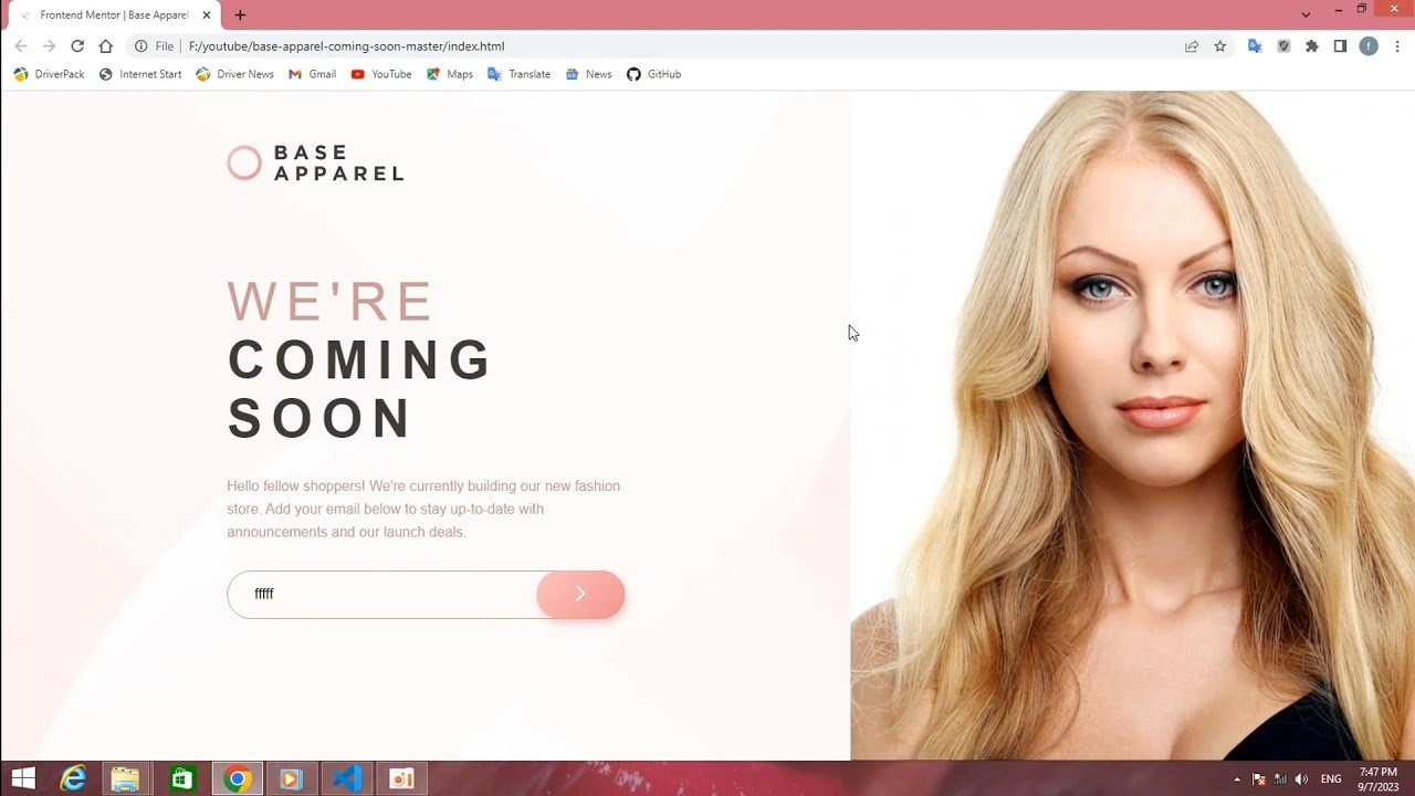 build a landing page with html, css and js | frontend project ...
