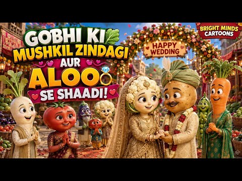🥬 Gobhi Ki Mushkil Zindagi Aur Aloo Se Shaadi! 💍🥔 | Emotional & Funny 3D Vegetable Cartoon Story 
