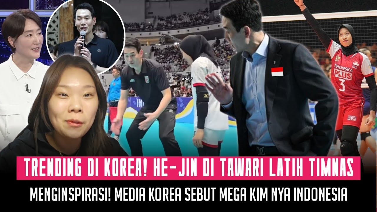 GAK PAKE LAMA! He-jin Ditawari Latih Timnas Voly Putri Indonesia •MEGAWATI Menginspirasi seperti ...