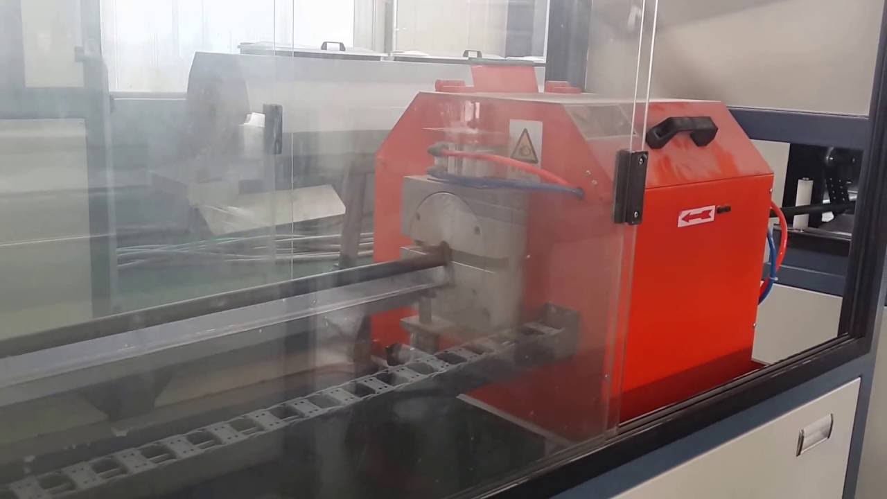 20-110mm pe pipe machine with marking line - YouTube