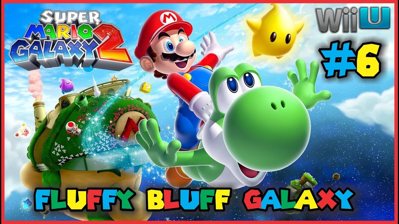 SUPER MARIO GALAXY 2 Walkthrough Part 6 - Fluffy Bluff Galaxy [60fps ...