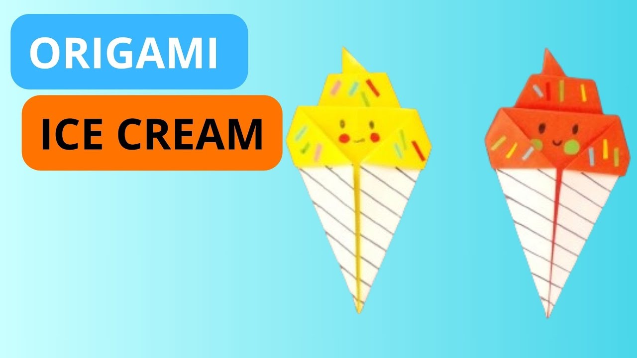 Origami Ice Cream | How to Make Origami Ice Cream with Origami Paper ...