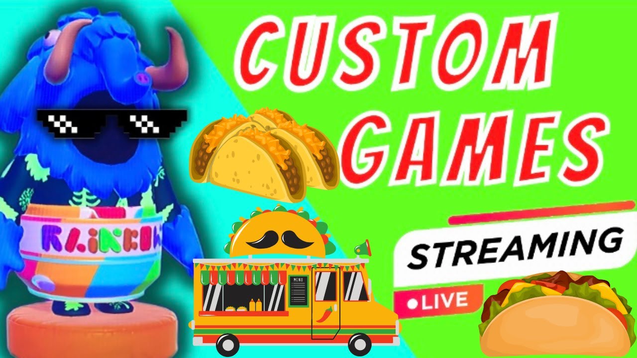 🌮🐉 Live -Code (KMWCN) Fall Guys Taco Tuesday Customs 🎮 - YouTube