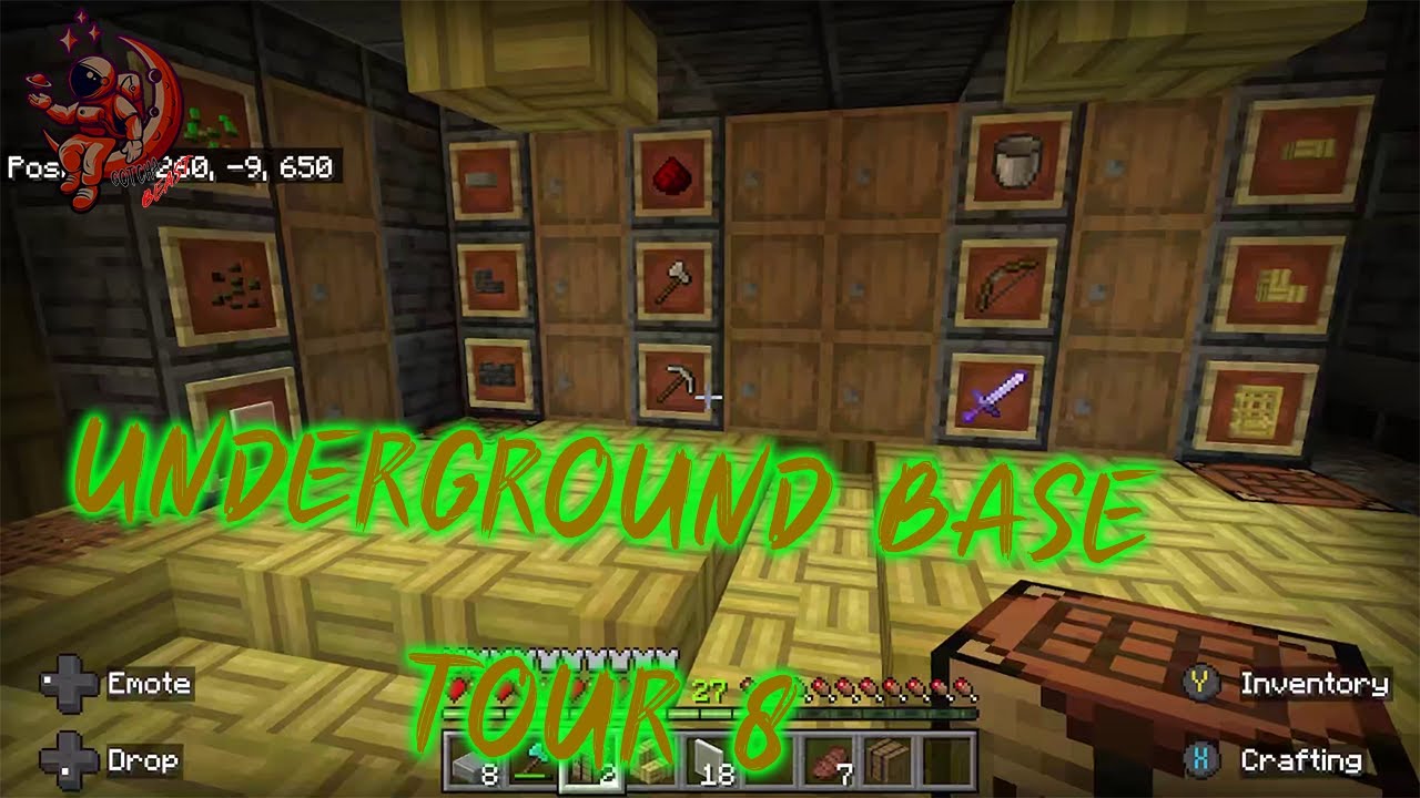 A Brief Tour of My Ultimate Underground Survival Mega Base #8 Minecraft ...