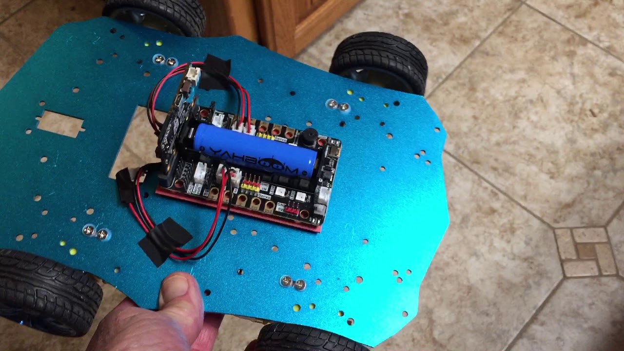 Yahboom Aluminum SE Chassis Kit with Super:Bit and MakeCode - YouTube