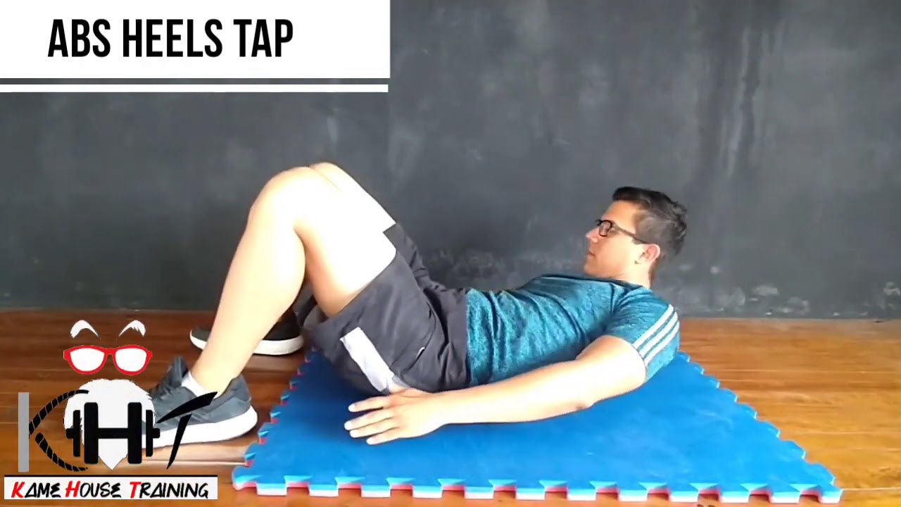 Abs heels tap - YouTube