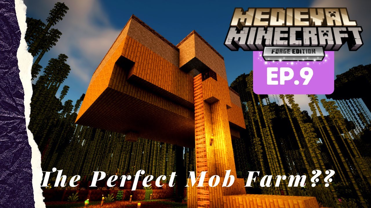 Medieval Minecraft ~ Ep.9 ~ Building a Mob Derpy Mob Farm. - YouTube