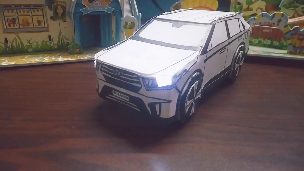 Hyundai creta paper model by Mridul Sharma - YouTube