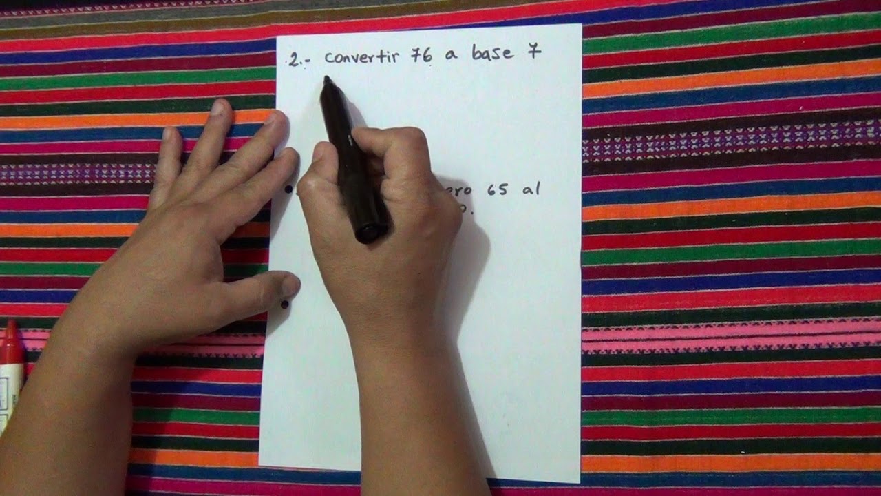 CONVERSIÓN DE UN NÚMERO EN BASE 10 A UNA BASE DIFERENTE DE 10 - YouTube