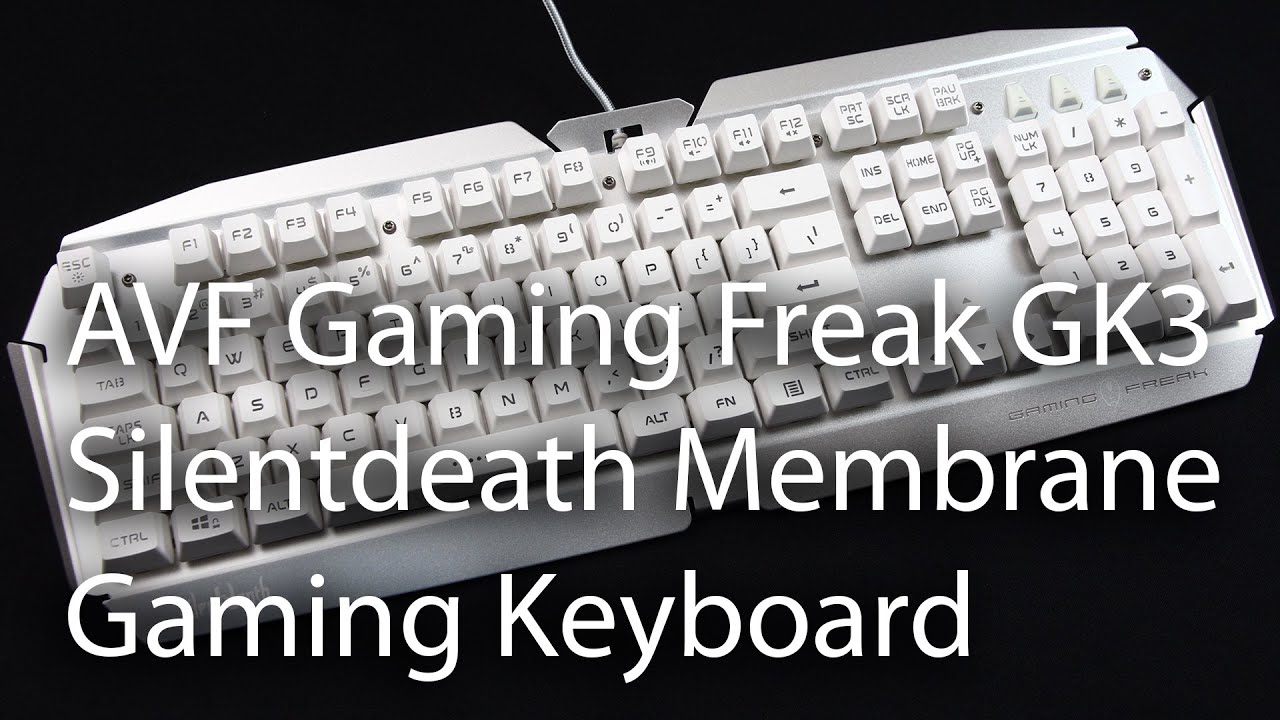AVF Gaming Freak GK3 Silentdeath Membrane Gaming Keyboard Review - YouTube