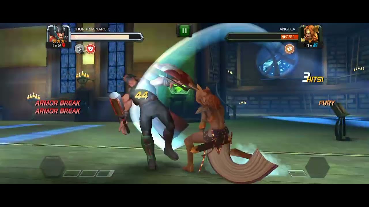 Thor VS Angela with Healthbars #avengers #youtubeshorts # ...