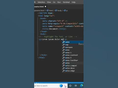 mark tag in html || highlight text in html - YouTube
