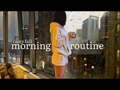 Cozy Autumn Morning Routine 🍂 Rain & Coffee ☕️