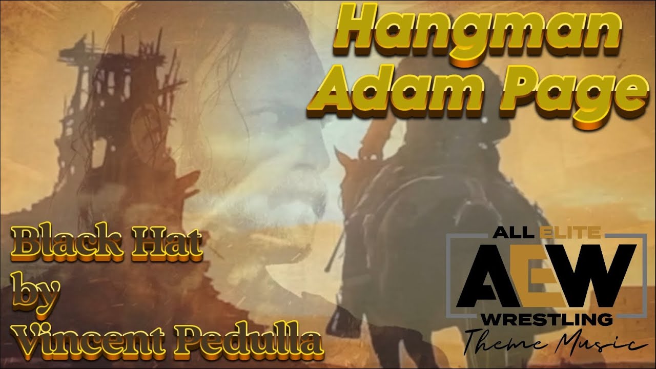Hangman Adam Page AEW Theme Music Black Hat By Vincent Pedulla ~ BRAND ...