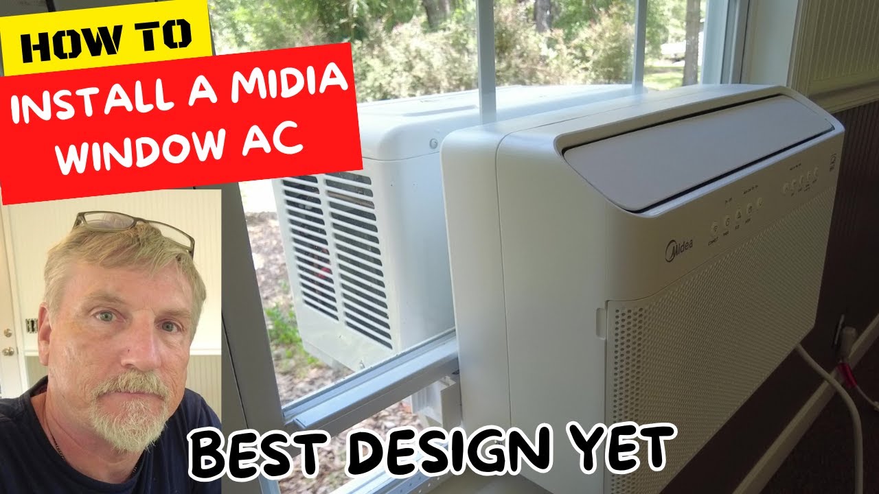 Best Window AC Design Yet - How To Install Midia 8,000 Window AC - YouTube