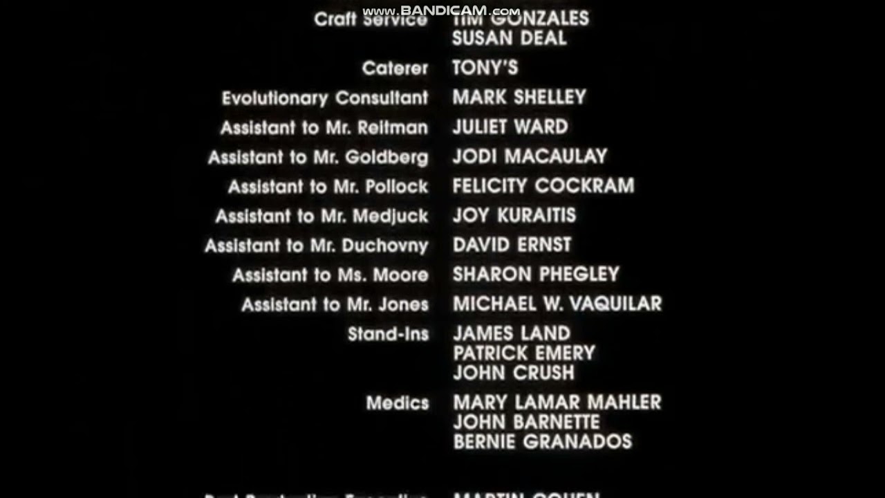 Evolution 2001 End Credits - YouTube