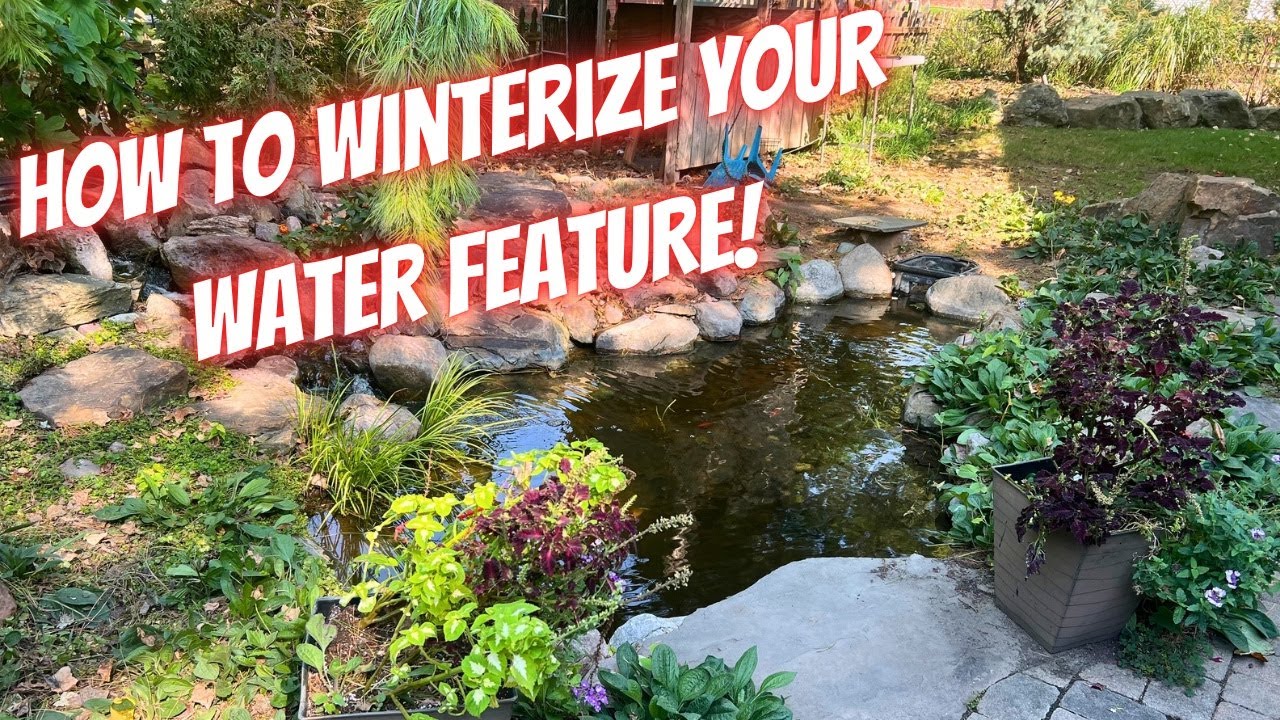 How To WINTERIZE your WATER FEATURE! - YouTube