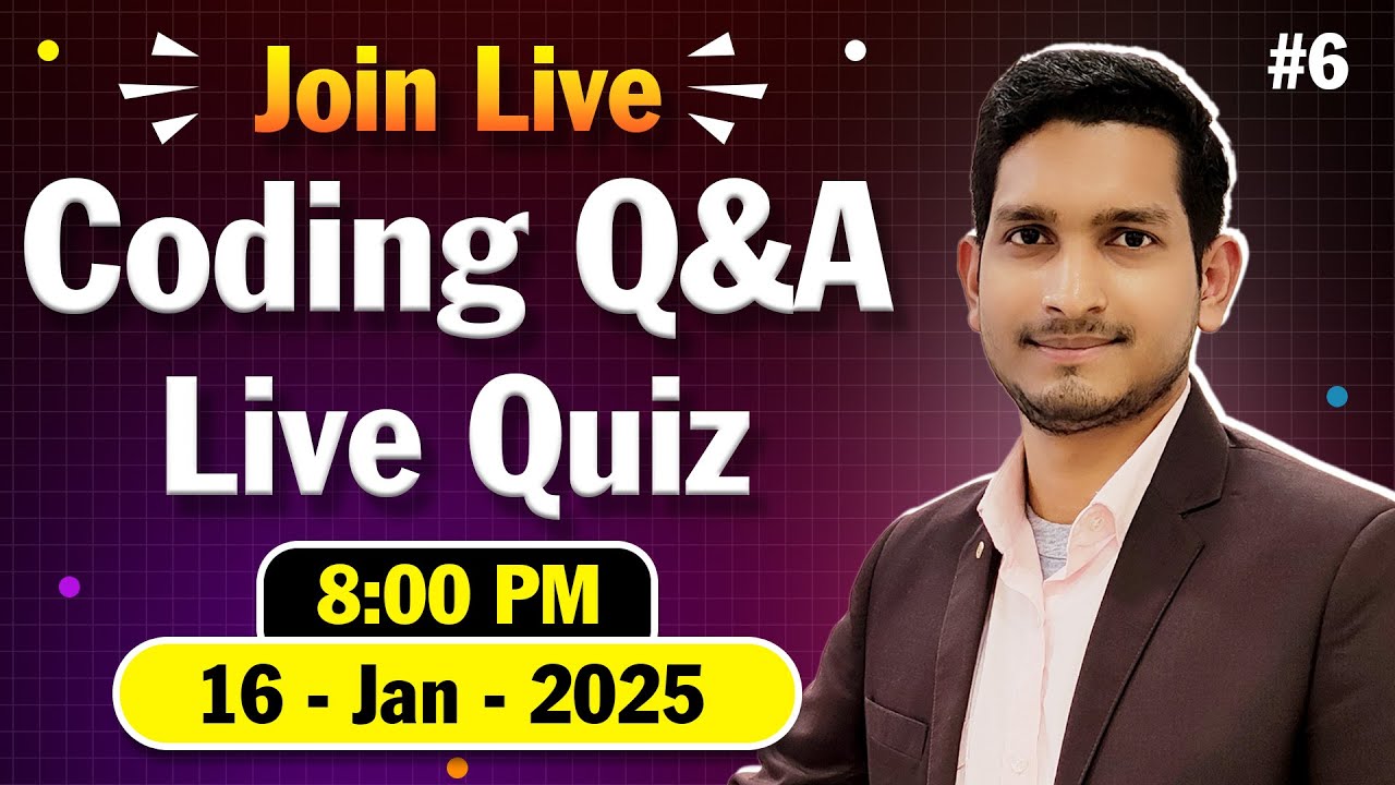Live Coding Questions and Answers | Coding Quiz | Episode 6 - YouTube