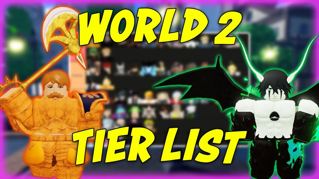 *WORLD 2* Best Units Tier List in Anime Last Stand - YouTube