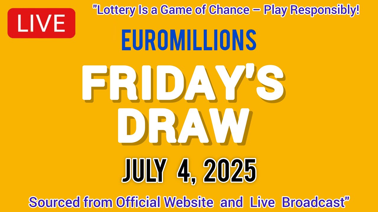 National Lottery Euromillions Draw Live Results From Friday 04 July ...