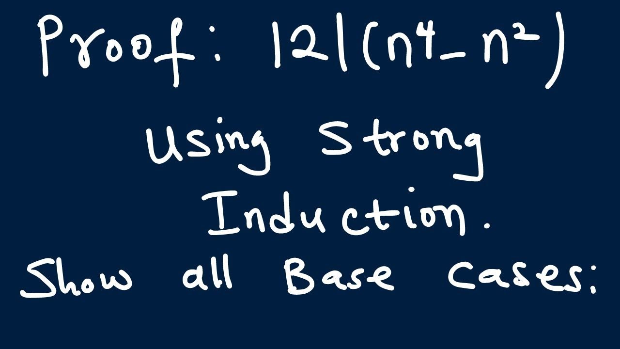 Strong Induction | Proof by Mathematical Induction | Example 1 - YouTube