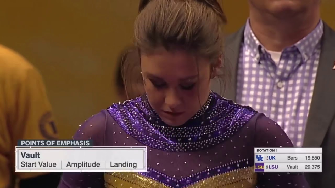 Ruby Harrold Vault LSU vs Kentucky 2020 9.975 - YouTube