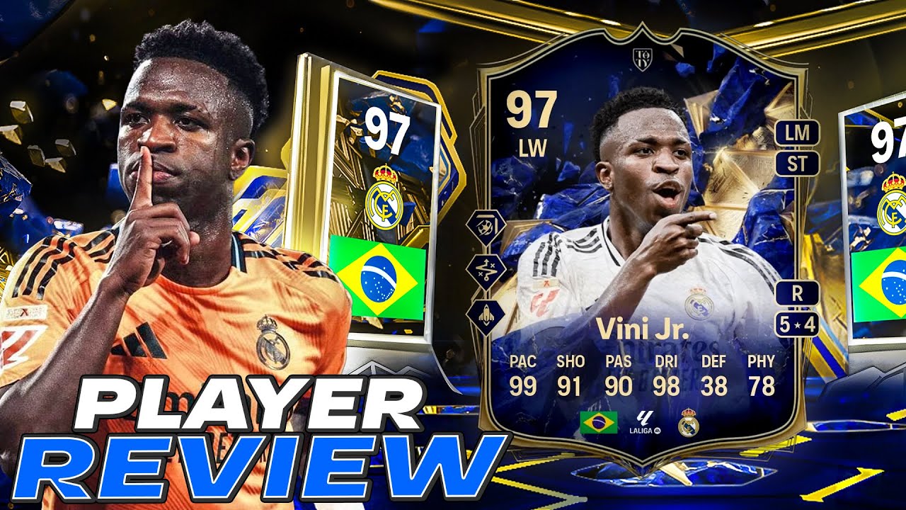 🤯97 TOTY VINÍCIUS JR. PLAYER REVIEW - EA FC 25 ULTIMATE TEAM - YouTube