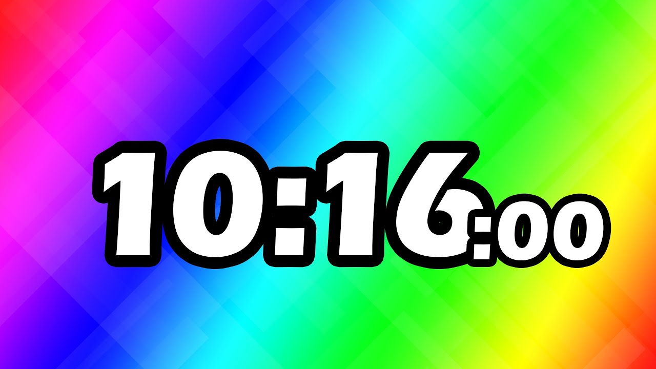 10 Minutes and 16 Second TIMER Countdown - YouTube