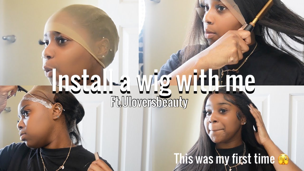 Attempting To Install A Wig For The FIRST TIME!!! ft. Amazon 26in Wig ...