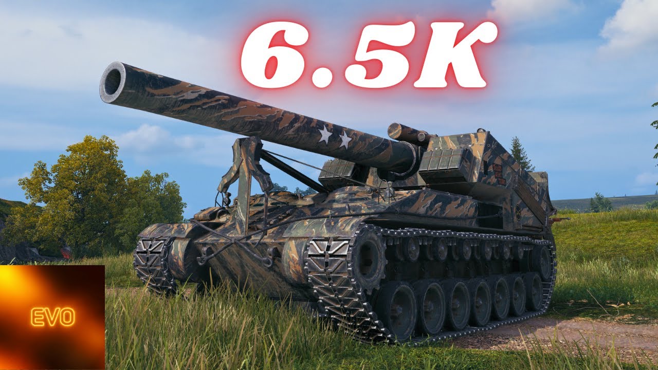 T92 HMC 6.5K Damage 5 Kills & T92 HMC 4.8K Damage Arty World of Tanks ...