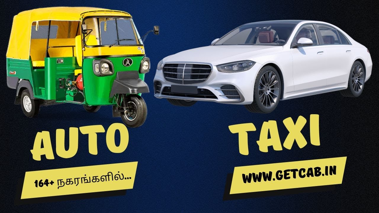 24 Hours Taxi Services Online Auto Book GetCab Ola Uber Rapido App Call ...