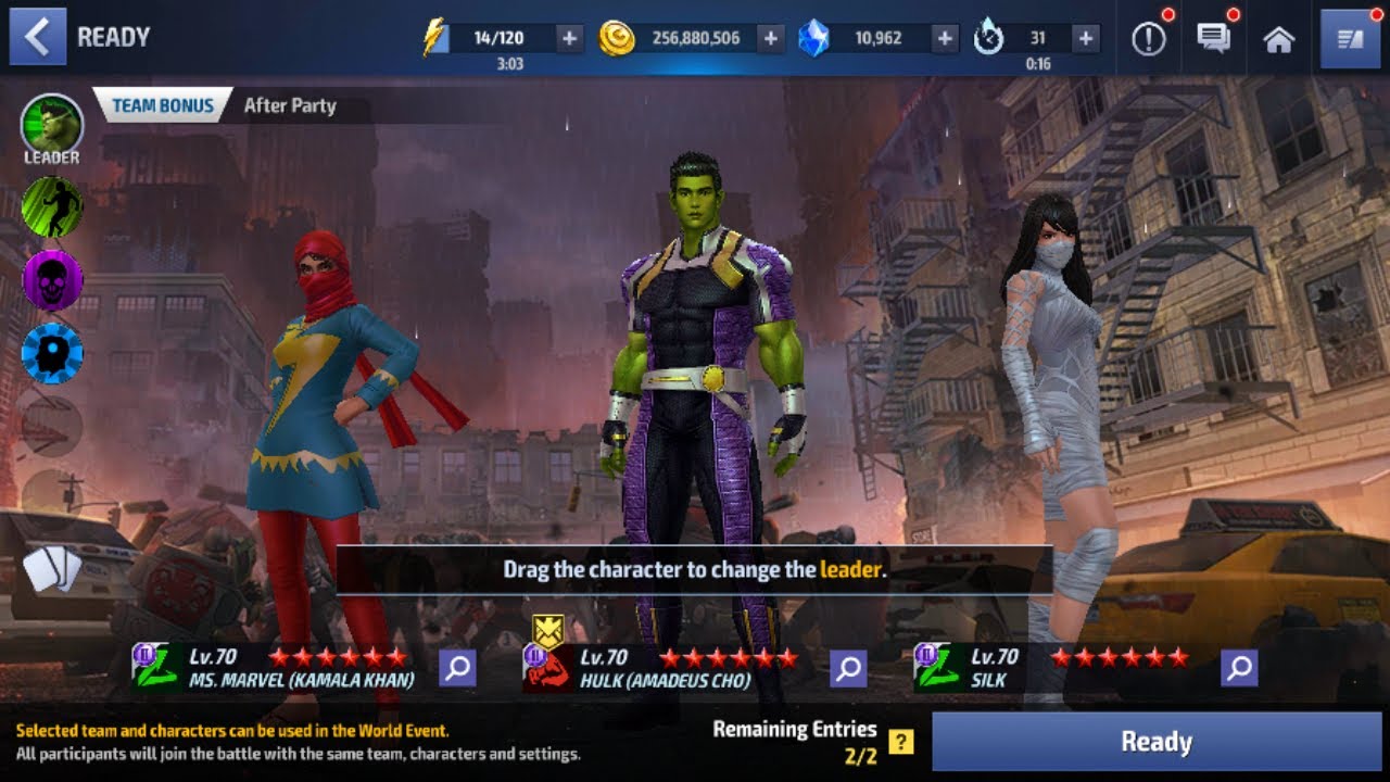 Marvel Future Fight World Event Amadeus Cho,Silk,Ms Marvel - YouTube