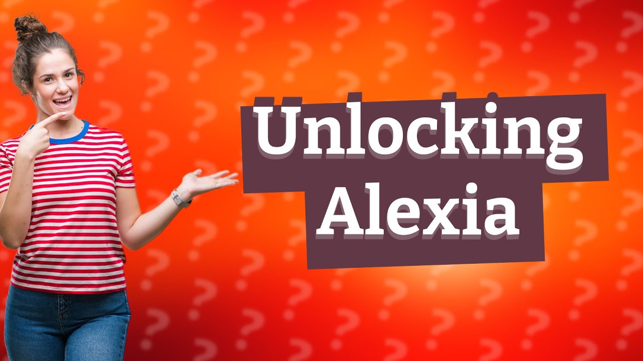 What is Alexia disorder? - YouTube