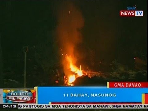 BP: 11 bahay, nasunog sa Davao City