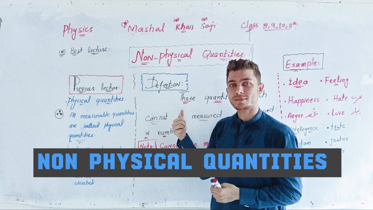 Non Physical Quantities| Physics class 8, 9th and 11th | Best ...