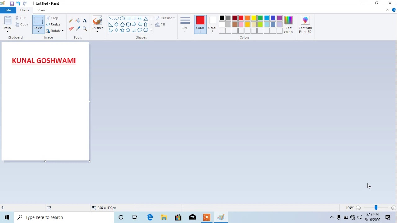 Practical of Brush Tooll, Fill Color, Outline Color and Size Tools ...
