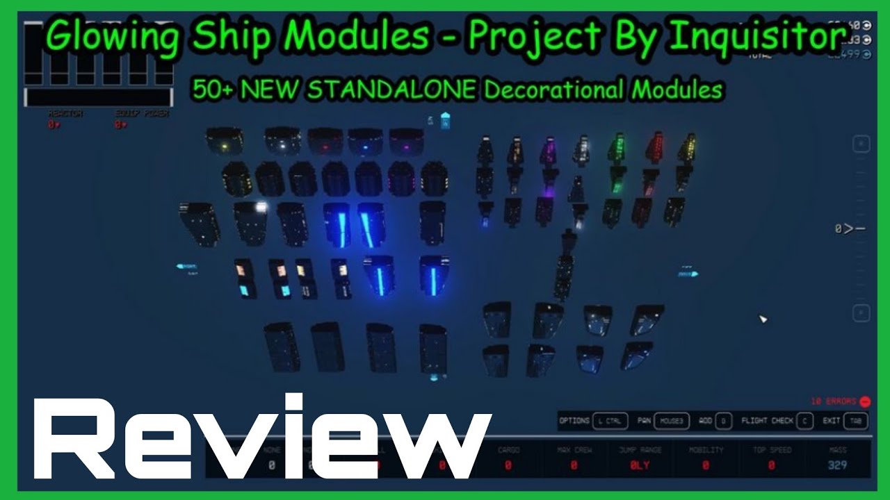 Starfield Glowing Ship Modules Free Mod Review - YouTube