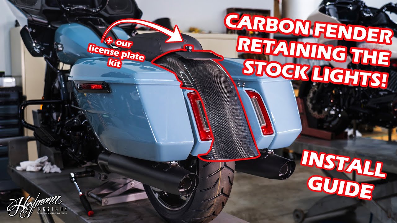 Installing a Carbon Fiber Rear Fender on our 2024 Road Glide - YouTube