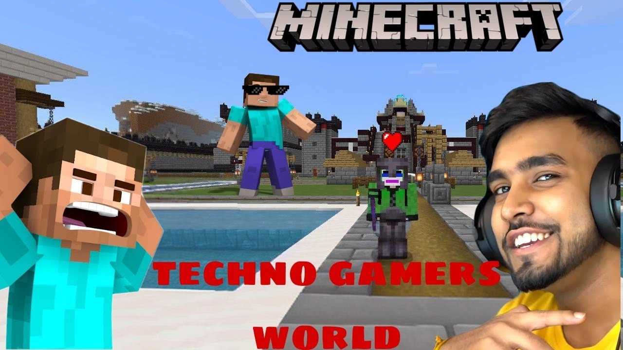 I Got teleported in techno gamers world 🌎 😍🎉 MINECRAFT SURVIVAL 😃 - YouTube