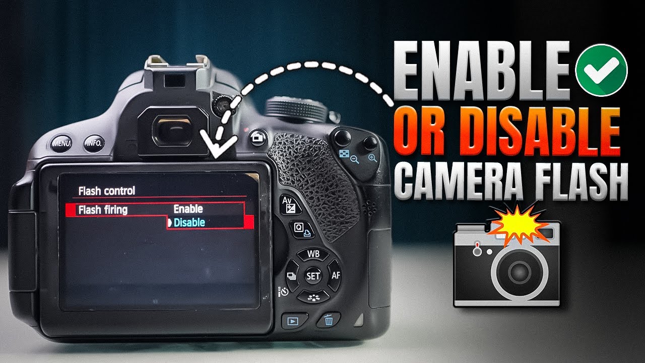 How to Enable & Disable Flash on Canon Camera | Fix Flash Issues - YouTube