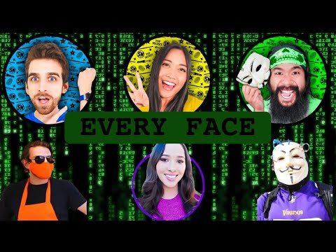 EVERY FACE REVEALS!!!!! - Spy Ninjas