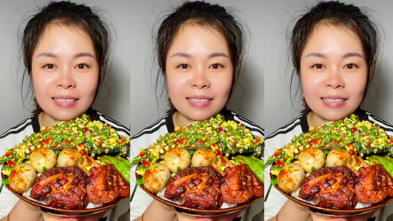 Yummy Spicy Food Mukbang, Eat Braised Fish With Chicken And Vegetables ...